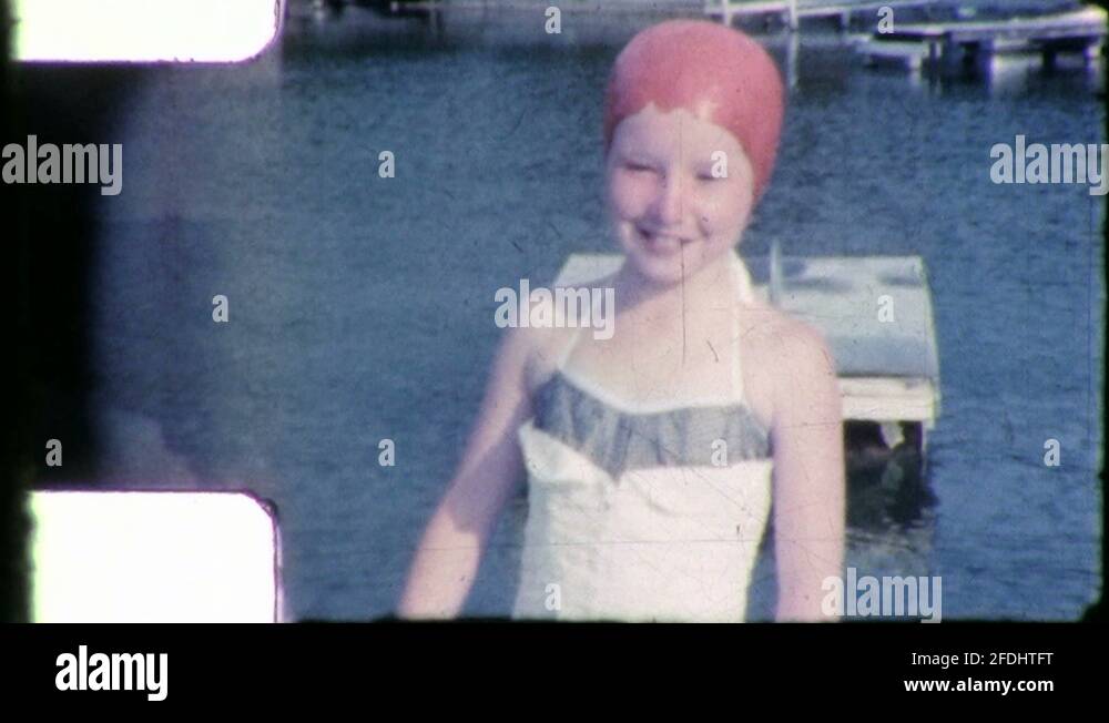 Vintage bathing cap Stock Videos & Footage - HD and 4K Video Clips - Alamy