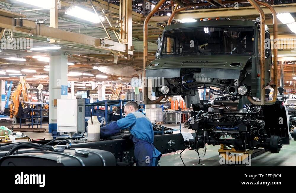 Russia - Moscow 5 March 2020: Automobile assembly line production at ...