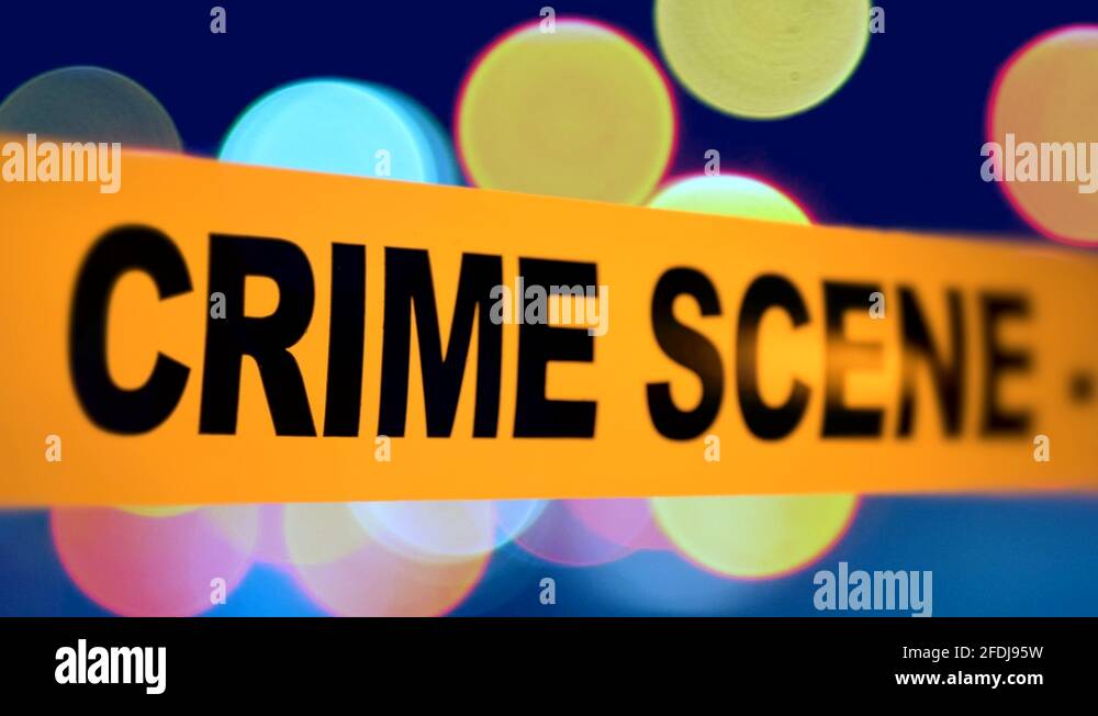 Crime Scene Bokeh Law Enforcement Yellow Tape Warning Police Line ...