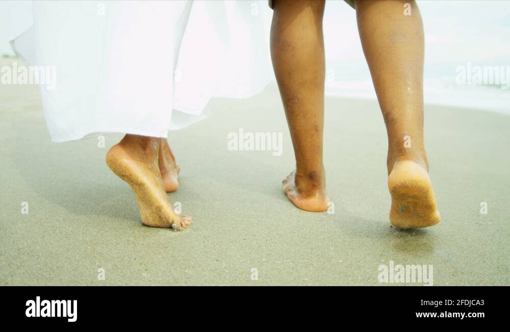 Close Up Legs Feet African American Seniors Outdoors Stock Video ...