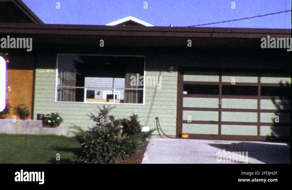 REAL ESTATE Suburban Tract Ranch New Home 1960s (Vintage Film Home ...