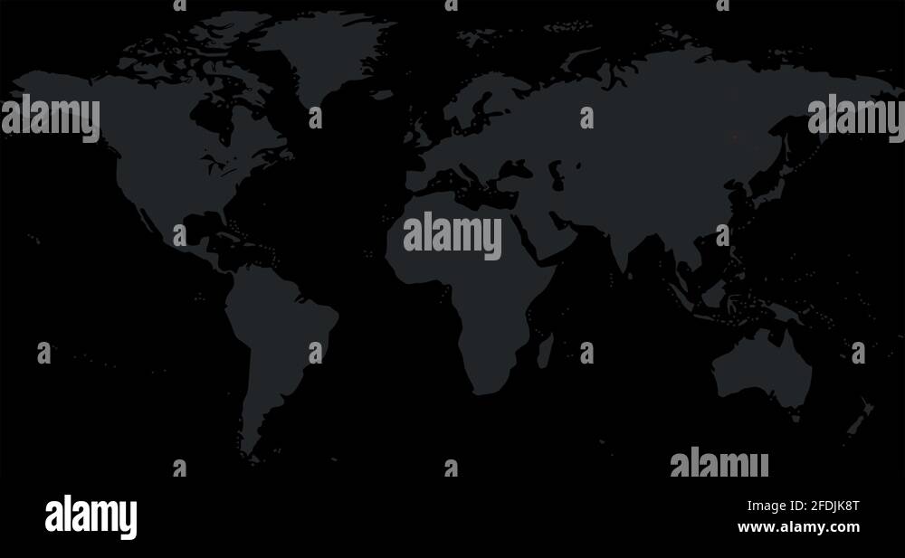 World map on animation as it is gradually absorbed by the rapidly Stock ...