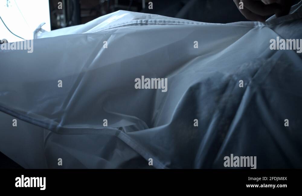 4k Dead Human Body Cadaver Laying Killed in Bag Stock Video Footage - Alamy