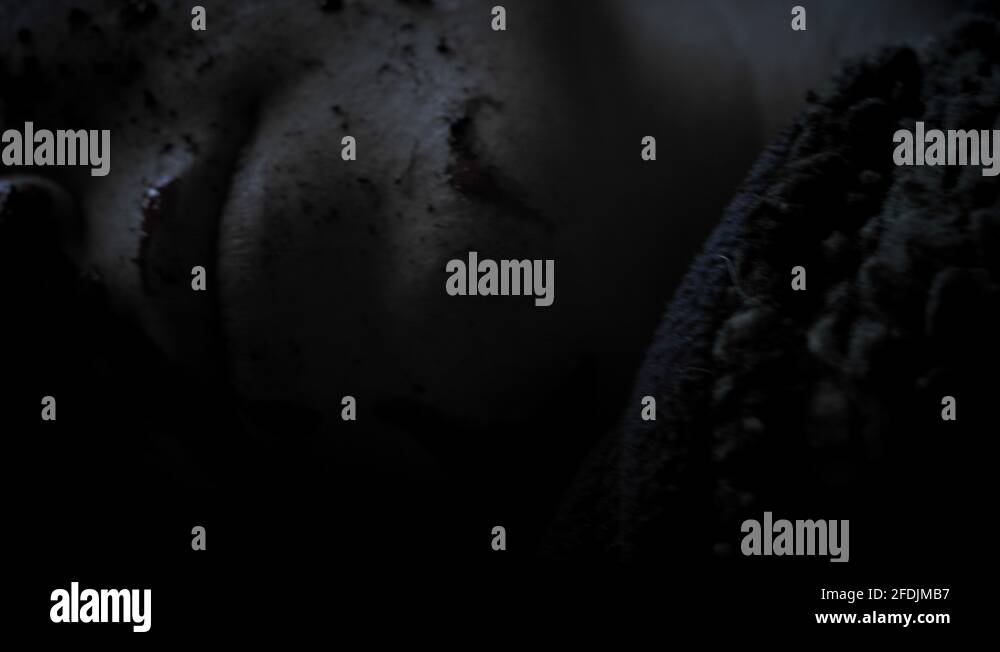 4k Dead Human Body Cadaver Laying Killed in Blood Stock Video Footage ...