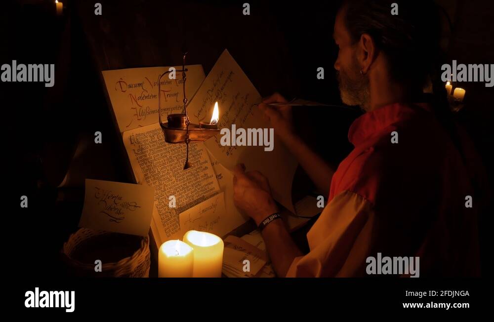 Parchment scroll with writing Stock Videos & Footage - HD and 4K Video ...