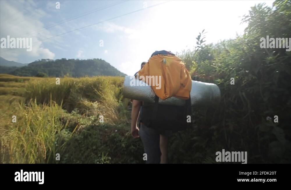Backpacker back view india Stock Videos & Footage - HD and 4K Video ...