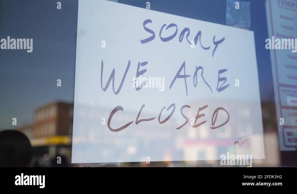Sorry closed sign Stock Videos & Footage - HD and 4K Video Clips - Alamy