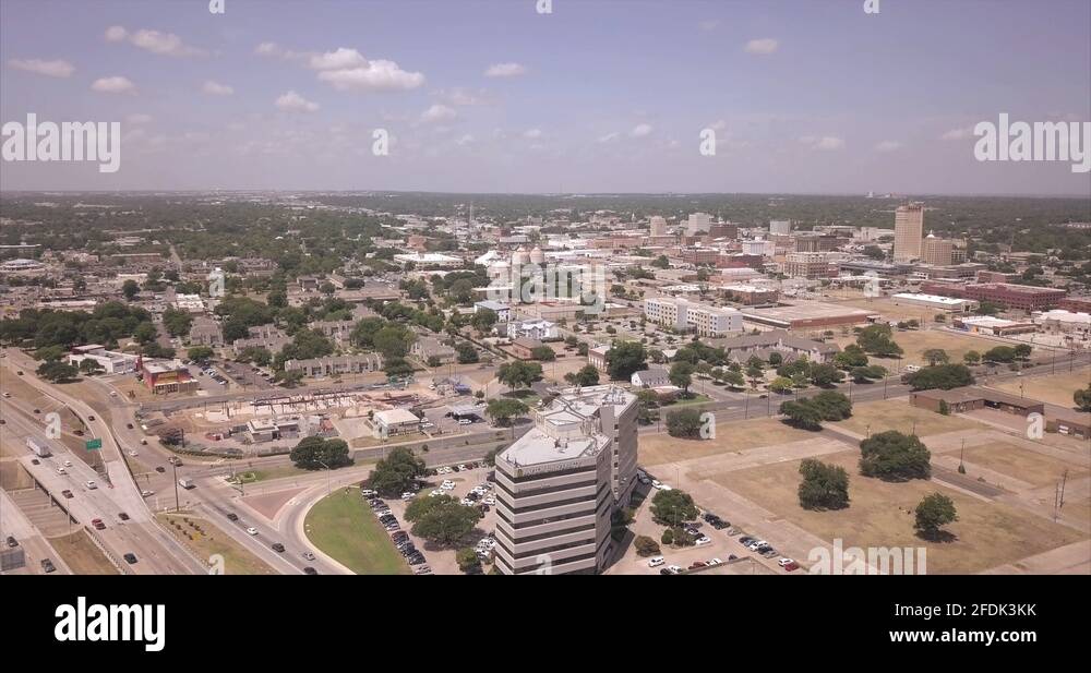 Waco, Texas Downtown. Drone Shot. 24fps. Air footage of downtown Waco ...