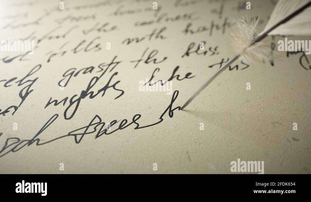 Poetry paper pen Stock Videos & Footage - HD and 4K Video Clips - Alamy