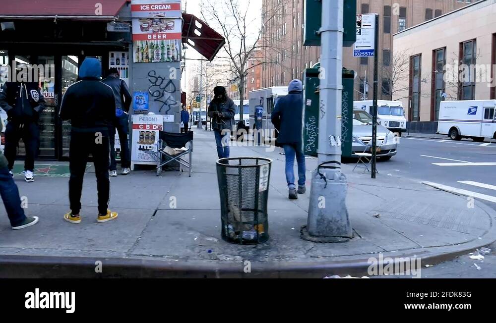 Black Homeless Men Loitering Canal Street Convenience Store Coronavirus ...