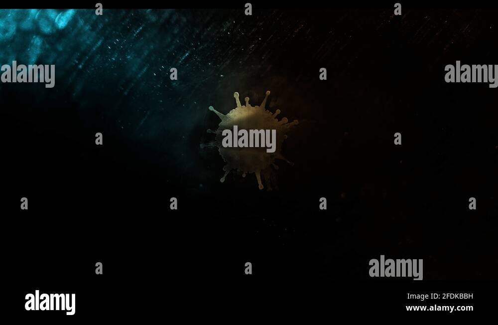 Virus Microscope Particles Logo Reveal 4k Stock Video Footage - Alamy