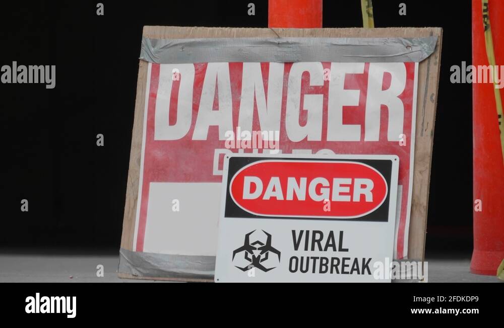 Danger Virus Outbreak Symbol Warning Sign, Epidemic Biohazard Attention ...
