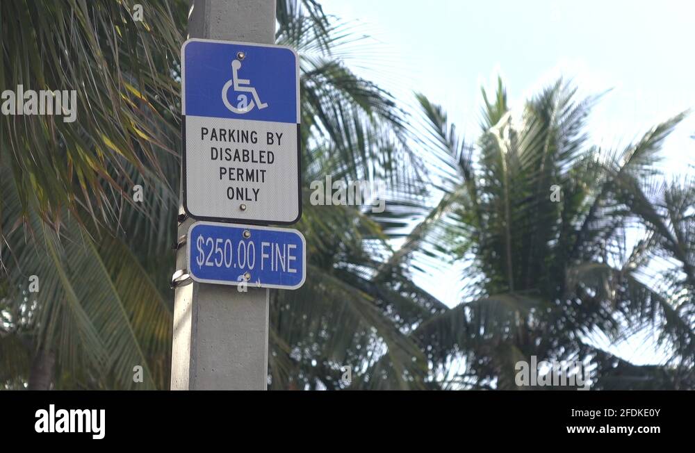 Disable parking sign Stock Videos & Footage - HD and 4K Video Clips - Alamy