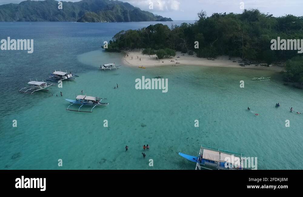 CYC beach in Coron, Palawan, Philippines. Corn Youth Club Beach. Sea ...