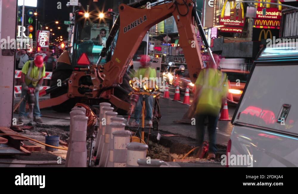 Times square construction Stock Videos & Footage - HD and 4K Video ...