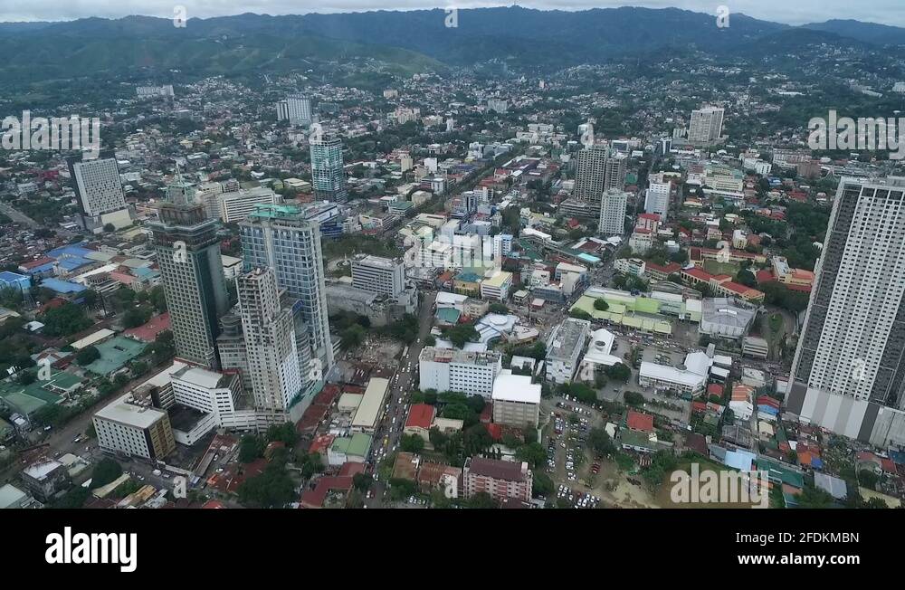 Cebu City Cityscape with Skyscrapers and Local Architecture ...