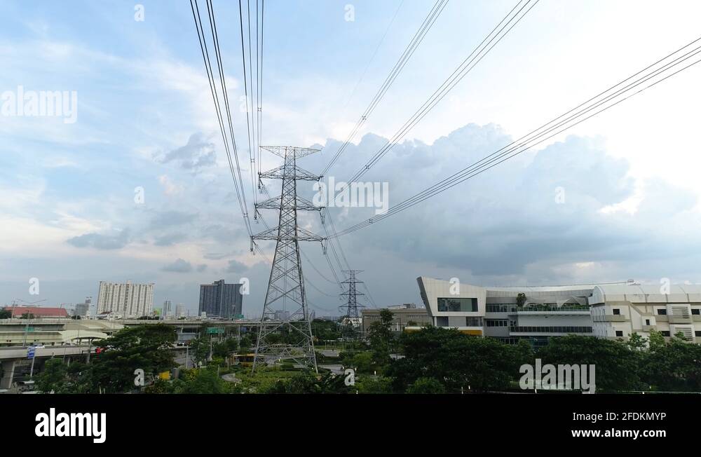 High voltage power cable crossing Stock Videos & Footage - HD and 4K ...