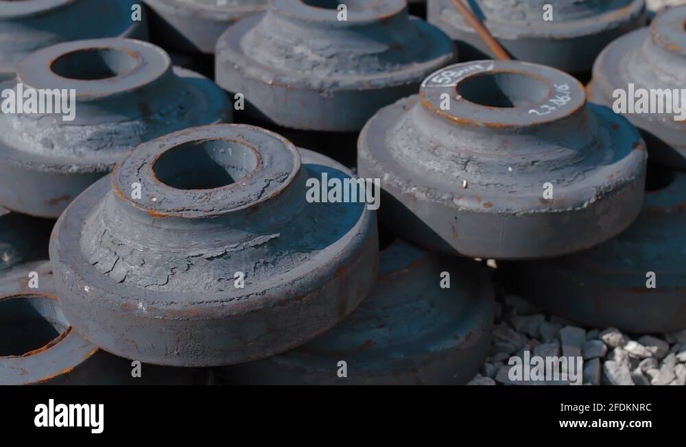 Oil and Gas Wellhead tree equipment production plant. Parts of wellhead ...