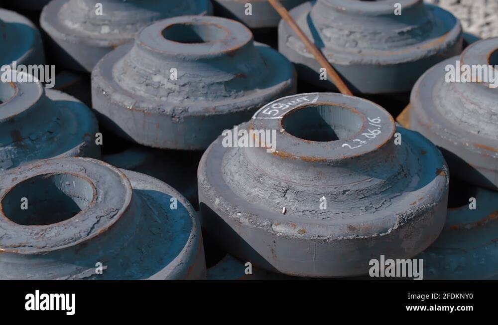 Oil and Gas Wellhead tree equipment production plant. Parts of wellhead ...