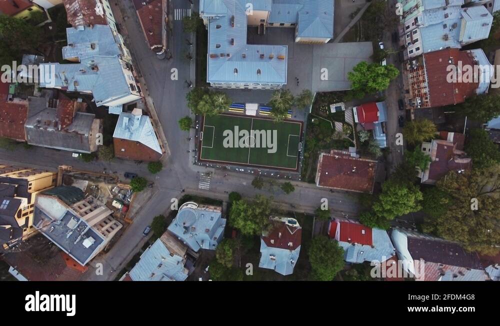 Urban football pitch birds eye view Stock Videos & Footage - HD and 4K ...
