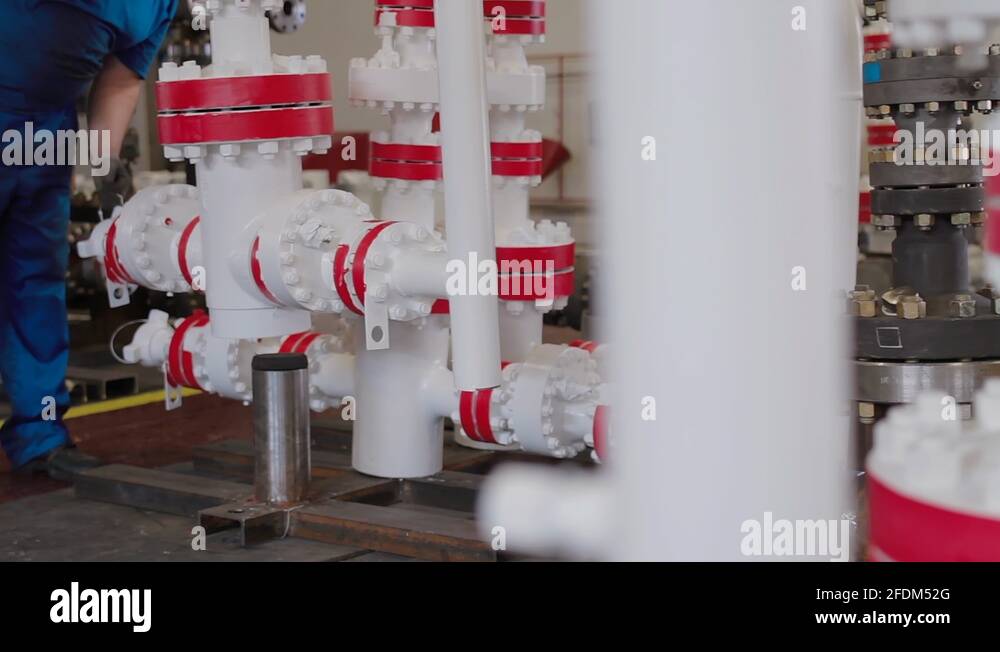 Oil and Gas Wellhead tree equipment production plant. Modifications of ...