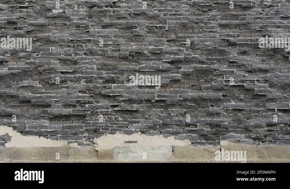 Ancient city Great Wall texture.Weathering of masonry Stock Video ...