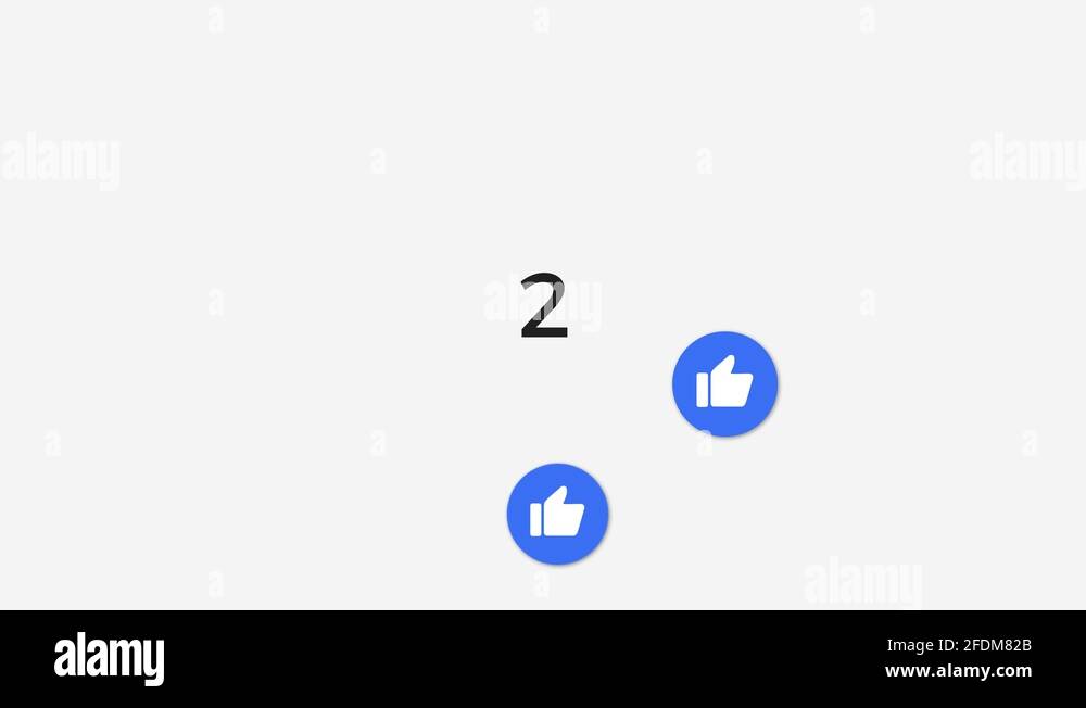 Facebook Social Media Viral Like Counter Animation in 4K Stock Video ...