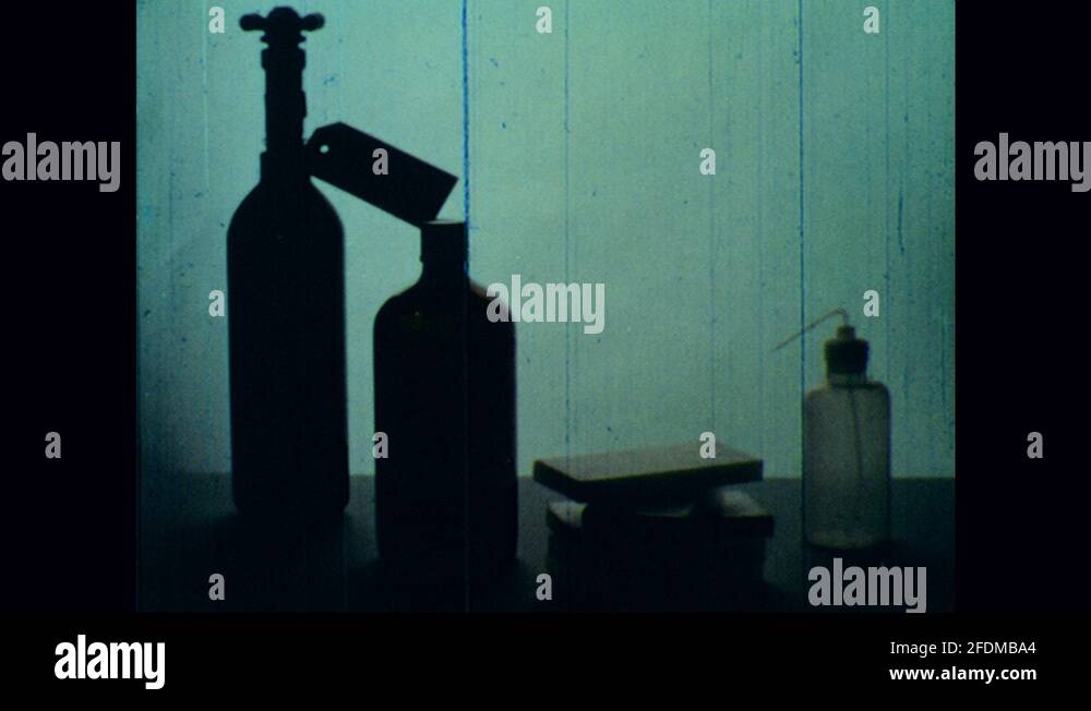 1960s: Tank of methane, bottle of octane, stack of bars of paraffin and ...