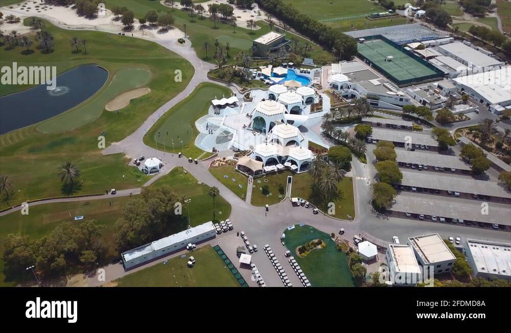 Emirates golf club aerial Stock Videos & Footage - HD and 4K Video ...