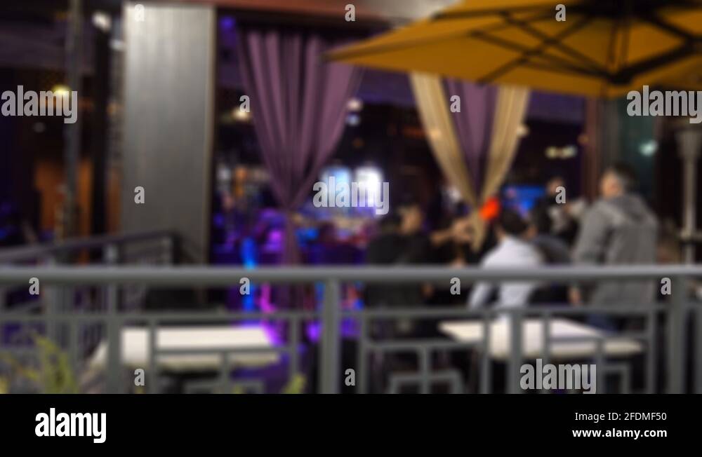 Family Eating Food At Nightclub Disco Bar Background Backdrop Stock ...