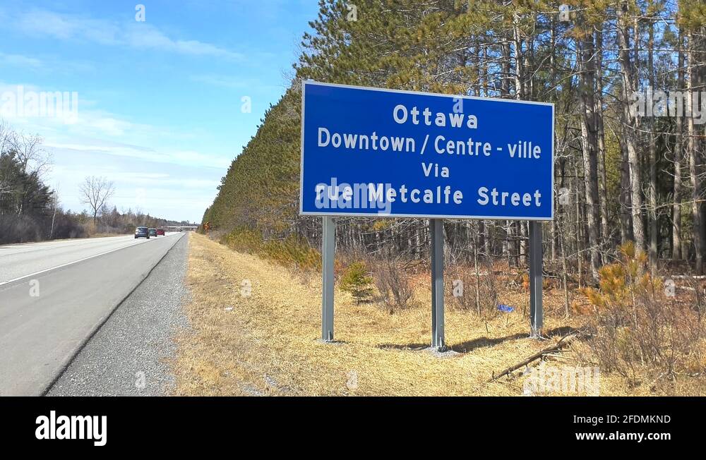 Canada highway sign board Stock Videos & Footage - HD and 4K Video ...