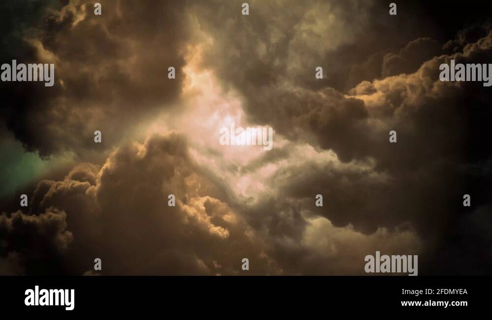 Flying through a lightning storm. 4K realistic animation of storm ...