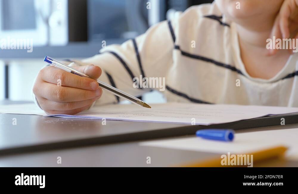 Boy taking test Stock Videos & Footage - HD and 4K Video Clips - Alamy