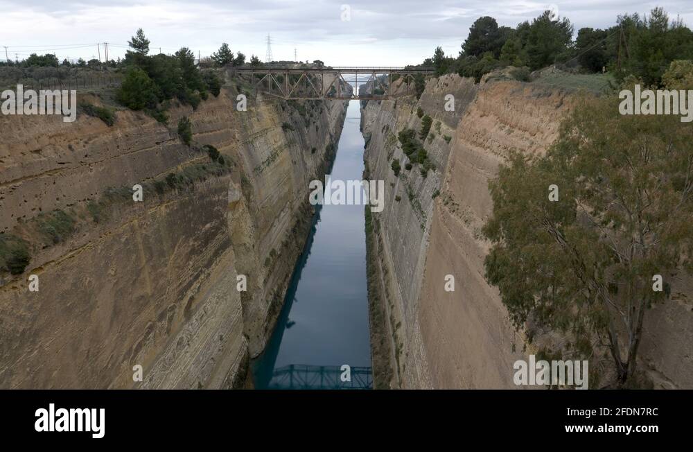 Corinth canal bridge Stock Videos & Footage - HD and 4K Video Clips - Alamy