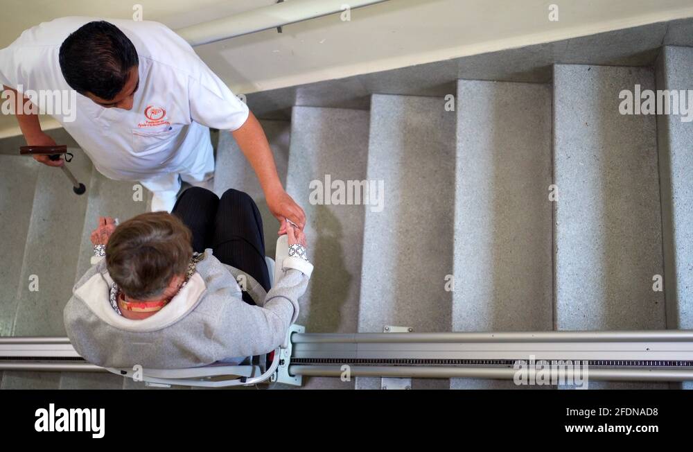 Disability access stairs chair Stock Videos & Footage - HD and 4K Video ...