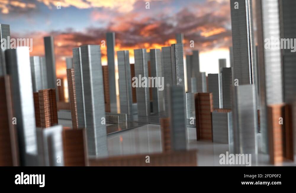 Miniature Layout of City Development plan Stock Video Footage - Alamy
