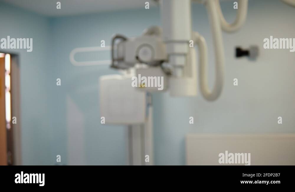 X ray medical control apparatus machine, rack focus shot Stock Video ...