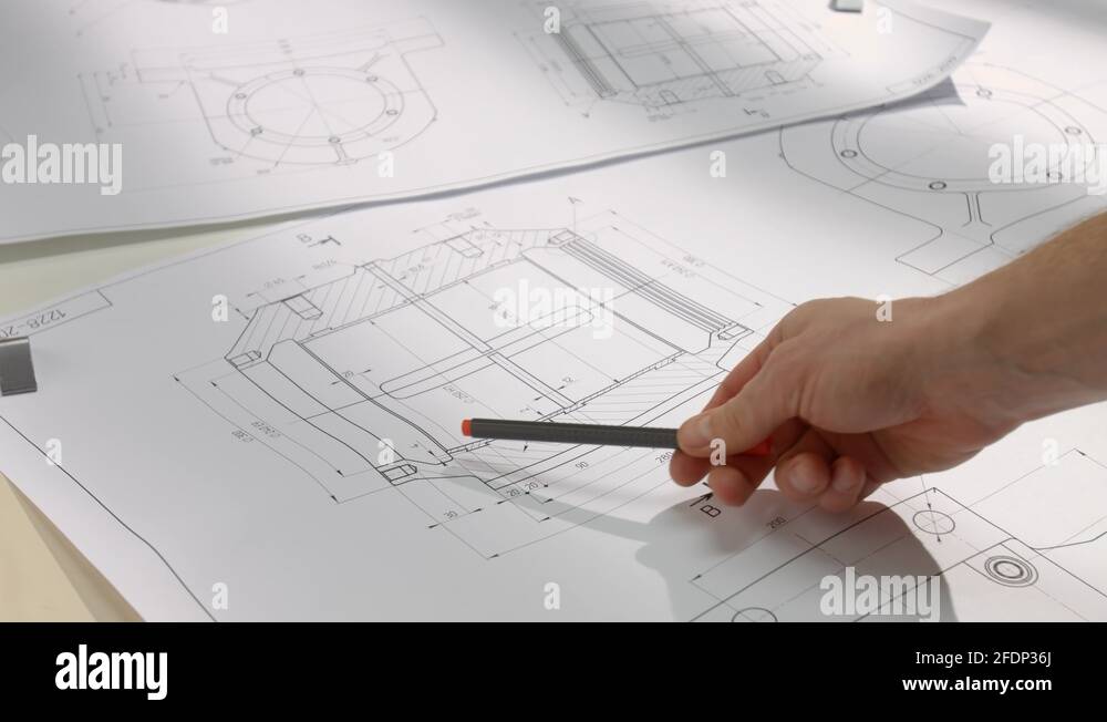 Engineer drawing technical Stock Videos & Footage - HD and 4K Video ...