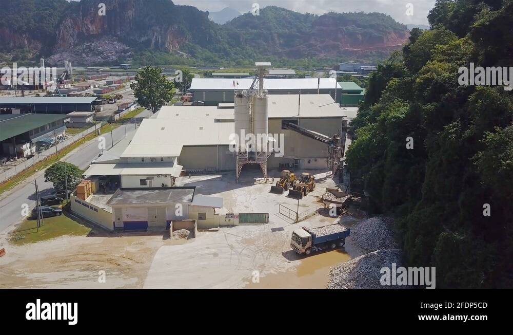 Loaded Lorry stop in front of pile of rocks - dolly forward Stock Video ...