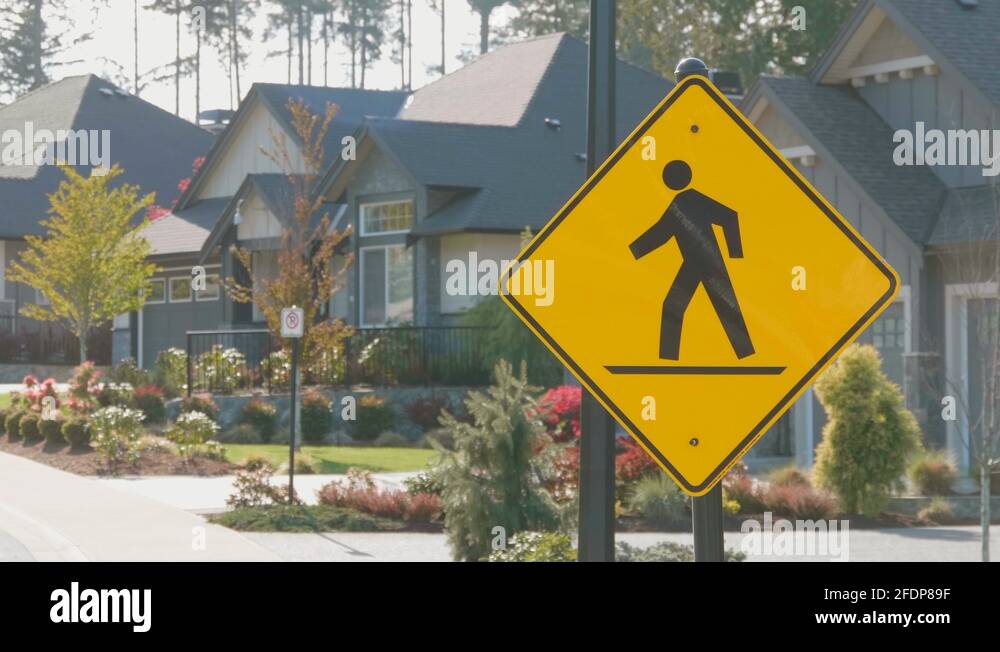 Safety walkway pedestrian sign Stock Videos & Footage - HD and 4K Video ...