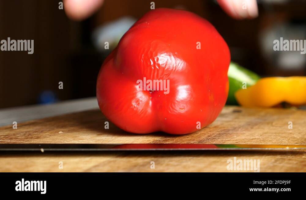 Using knife cutting red bell Stock Videos & Footage - HD and 4K Video ...