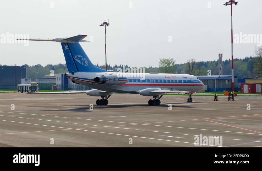 The Tupolev Tu-134 is a twin-engined, narrow-body, jet airliner Stock ...