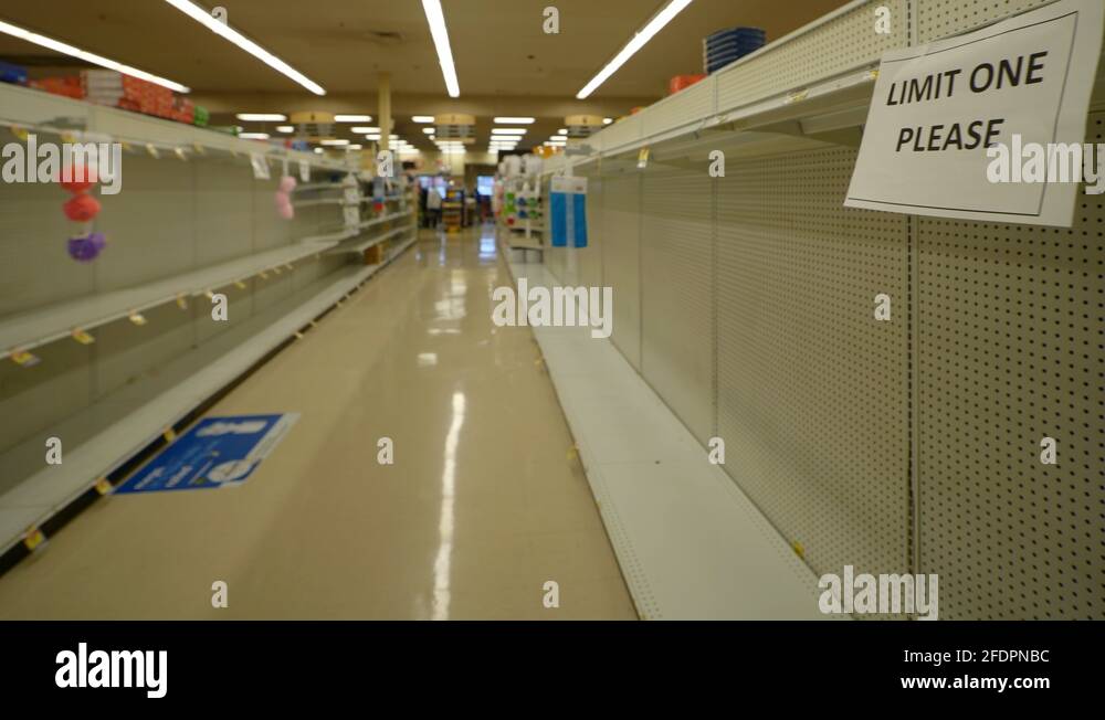 Chicago / USA - 040320: COVID-19 toilet paper limit one sign grocery ...