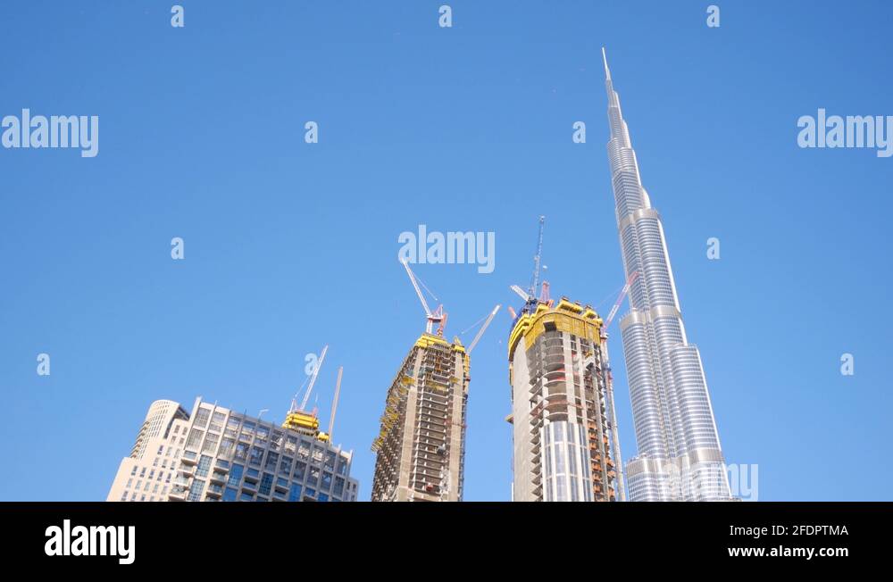 Burj khalifa under construction Stock Videos & Footage - HD and 4K ...