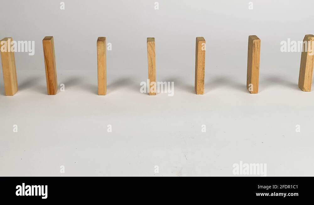 Jenga Blocks falling in Slow Motion on a hard surface Stock Video ...