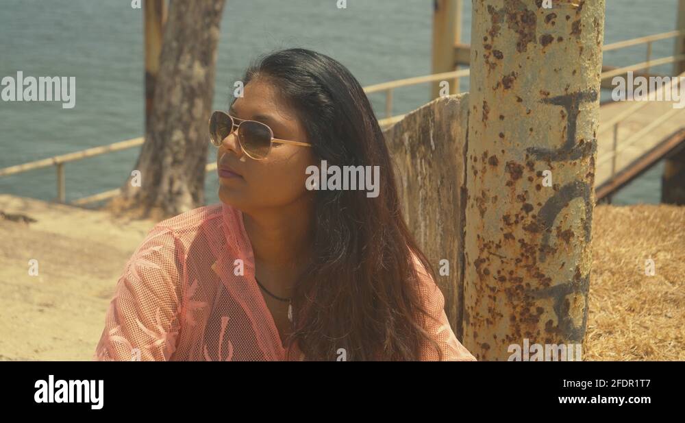 A model enjoying a photo shoot at this abandoned jetty on isla ...