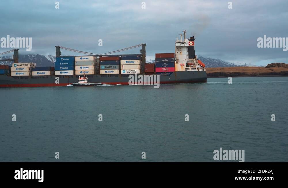 Atlantic ocean cargo container ship loaded Stock Videos & Footage - HD ...
