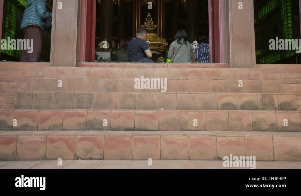 Praying at the steps of the temple Stock Videos & Footage - HD and 4K ...