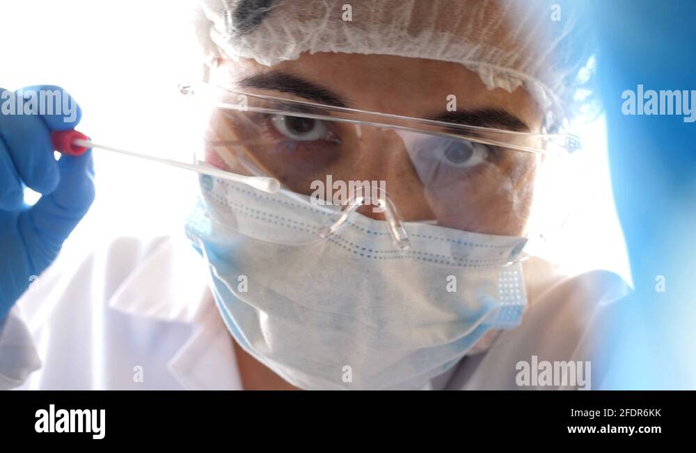 Nasal swab sample collection Stock Videos & Footage - HD and 4K Video ...