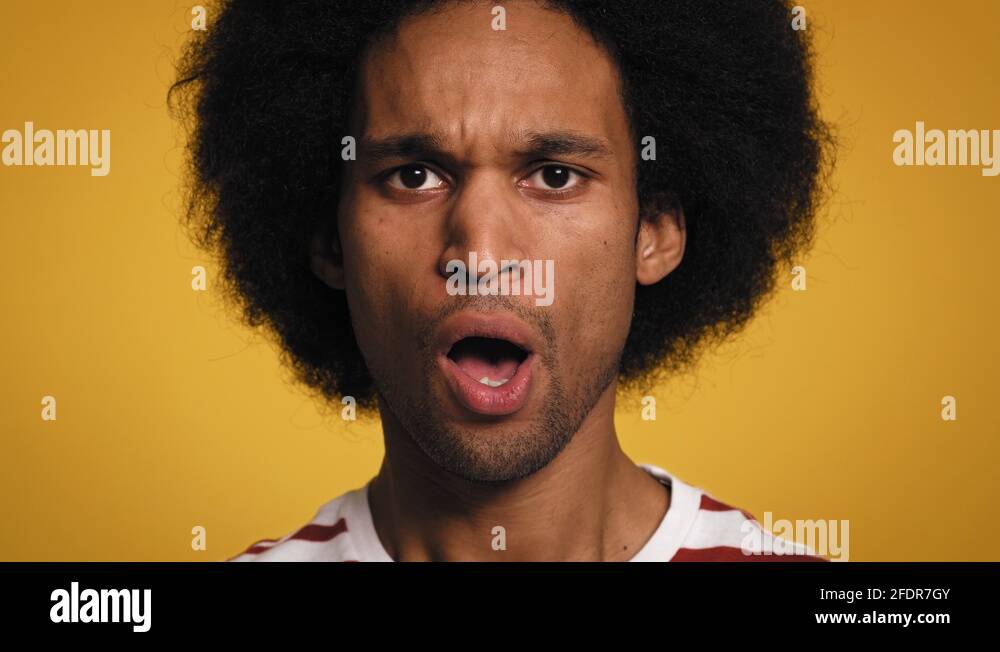 Video of facial expressions of a young African man Stock Video Footage ...